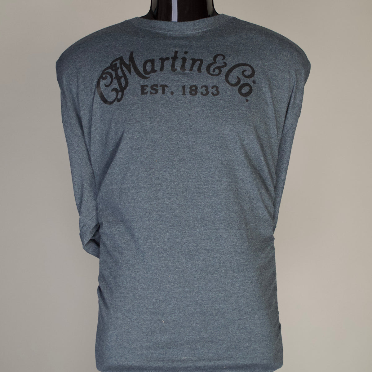 Martin Long Sleeve Script Logo Tee (Gray) – Southpaw Guitars