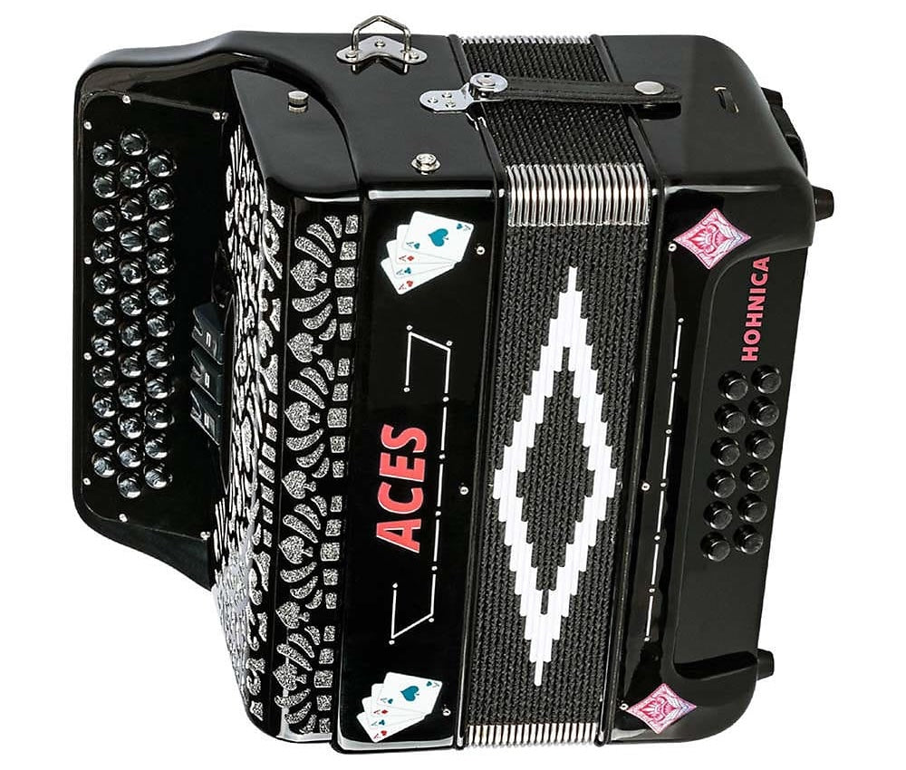 ACES Black F/B/E Accordion – Southpaw Guitars